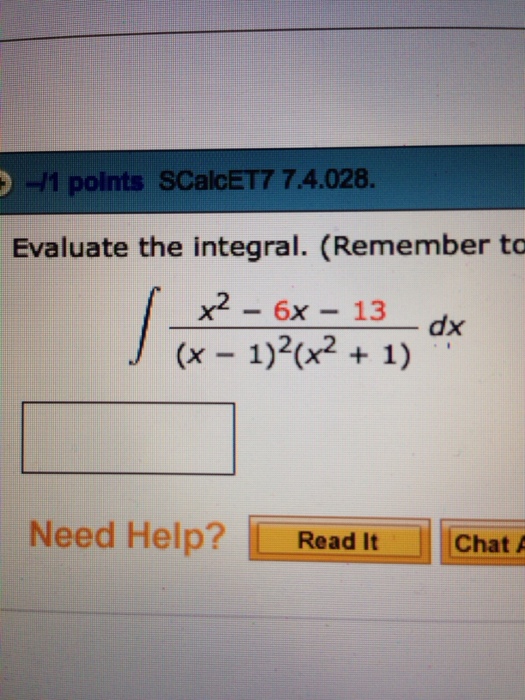 Solved Evaluate the integral. (Remember to integrate (x^2 | Chegg.com