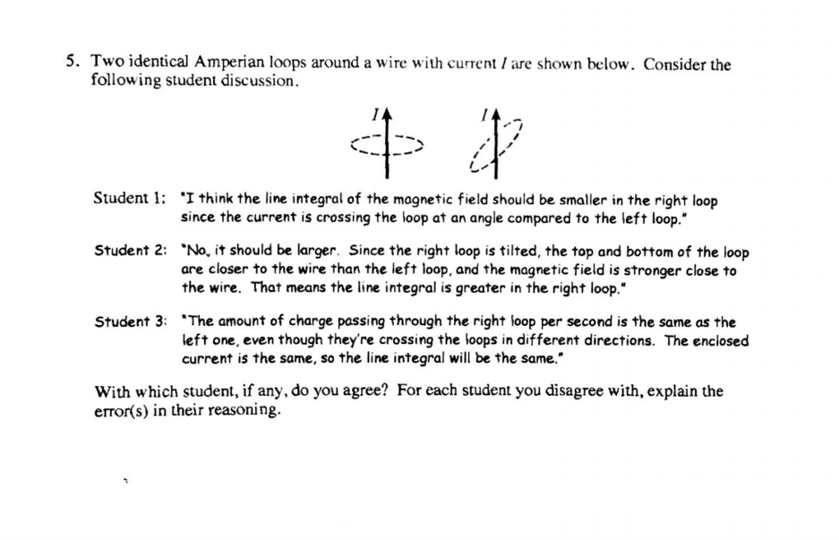 Solved Two identical Amperian loops around a wire with | Chegg.com