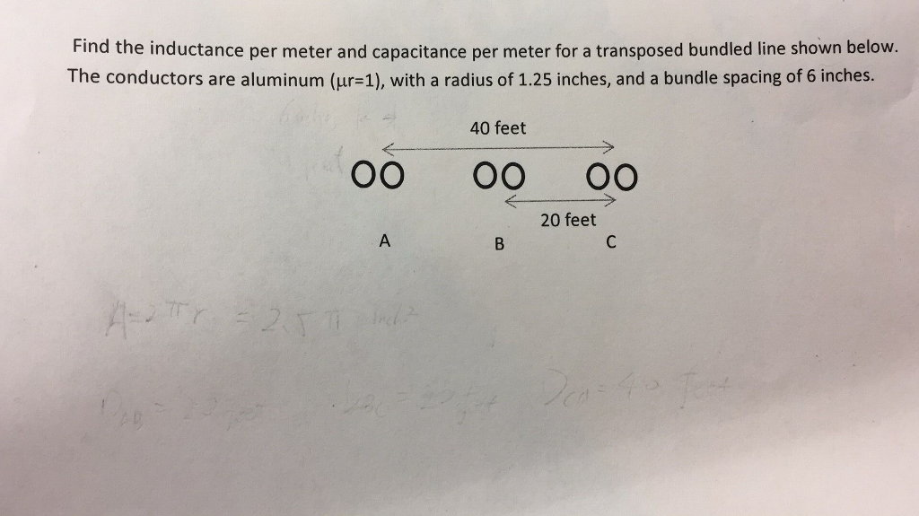 Solved Find The Inductance Per Meter And Capacitance Per