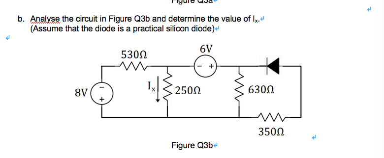 Solved b. Analyse the circuit in Figure Q3b and determine | Chegg.com