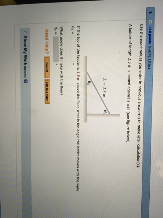 Solved Use the exact values you enter in previous answers | Chegg.com