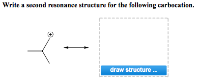 Solved Write a second resonance structure for the following | Chegg.com