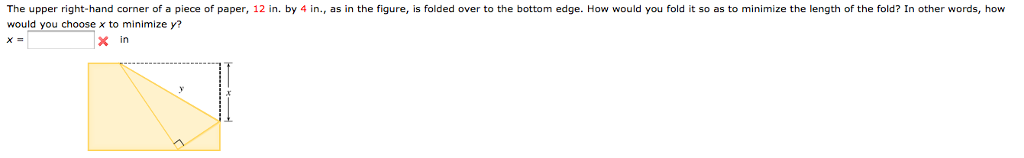 Solved The upper right-hand corner of a piece of paper, 12 | Chegg.com