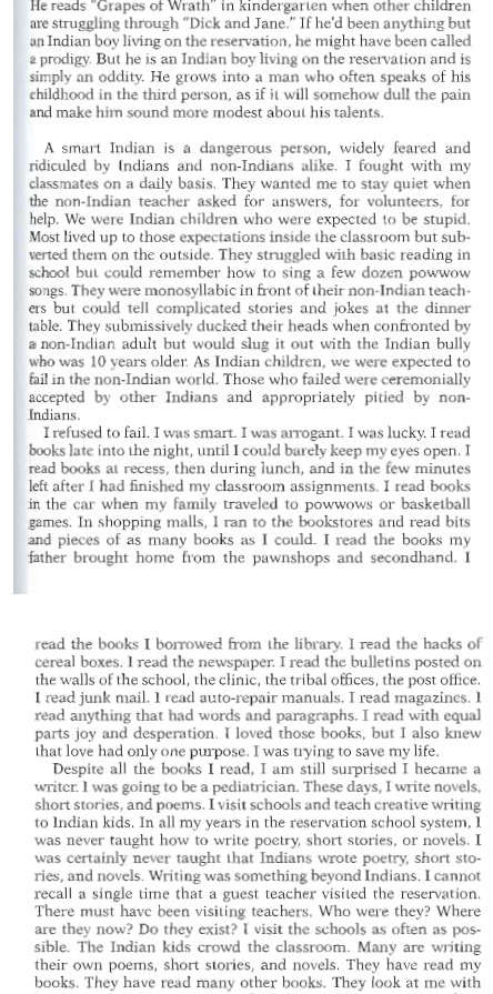 Solved The Joy of Reading and Writing: Superman and Me Bom | Chegg.com