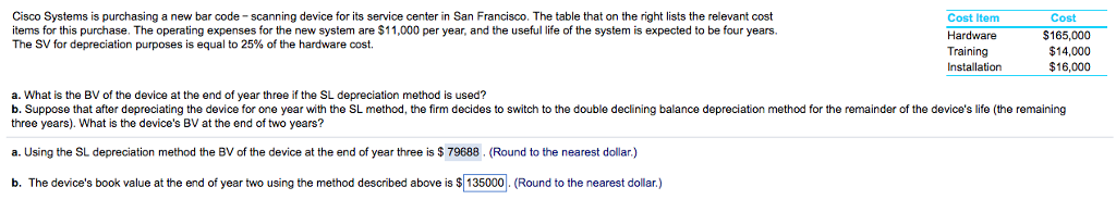 Solved Cisco Systems is purchasing a new bar code - scanning | Chegg.com