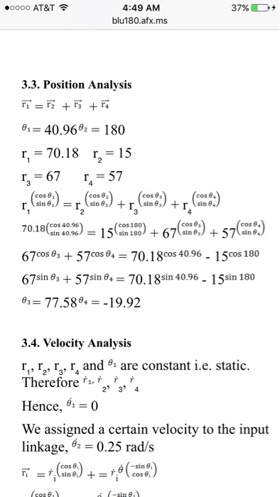 Solved .oooo AT&T令 4:49 AM blu180.afx.ms 37% D + 3.3. | Chegg.com