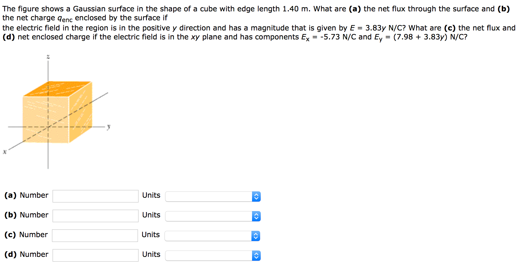Solved The figure shows a Gaussian surface in the shape of a | Chegg.com