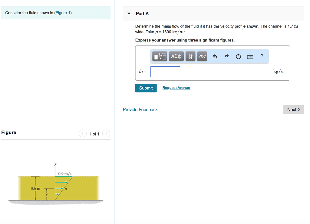 Solved Consider the fluid shown in (Figure 1). Part A | Chegg.com