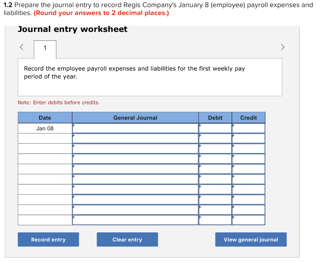 Solved Problem 11-2A Entries for payroll transactions LO P2, | Chegg.com