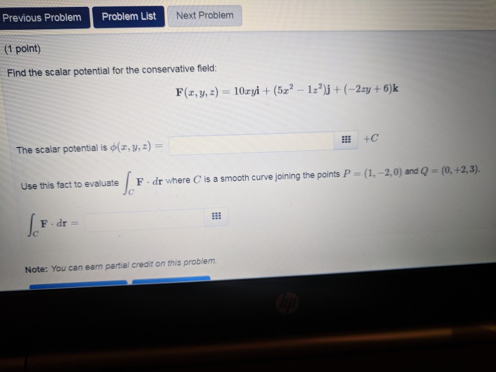 Solved Previous Problem Problem List (1 point) Find the | Chegg.com