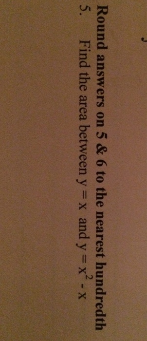 Solved Round answers on 5 & 6 to the nearest hundredth 5. | Chegg.com