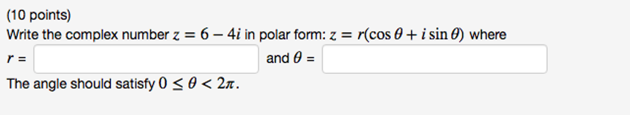 Solved Write the complex number e^i pi/3 in the form a + bi. | Chegg.com