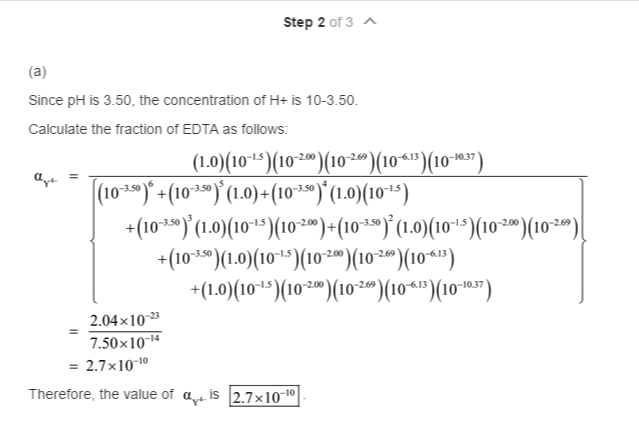 Solved EDTA; fractions of free EDTA; I'm not understanding | Chegg.com
