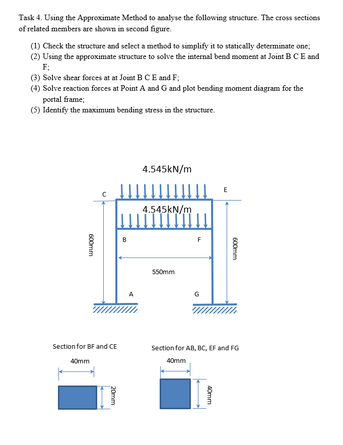 Solved Task 4. Using the Approximate Method to analyse the | Chegg.com Solved Task 4. Using the Approximate Method to analyse the | Chegg.com