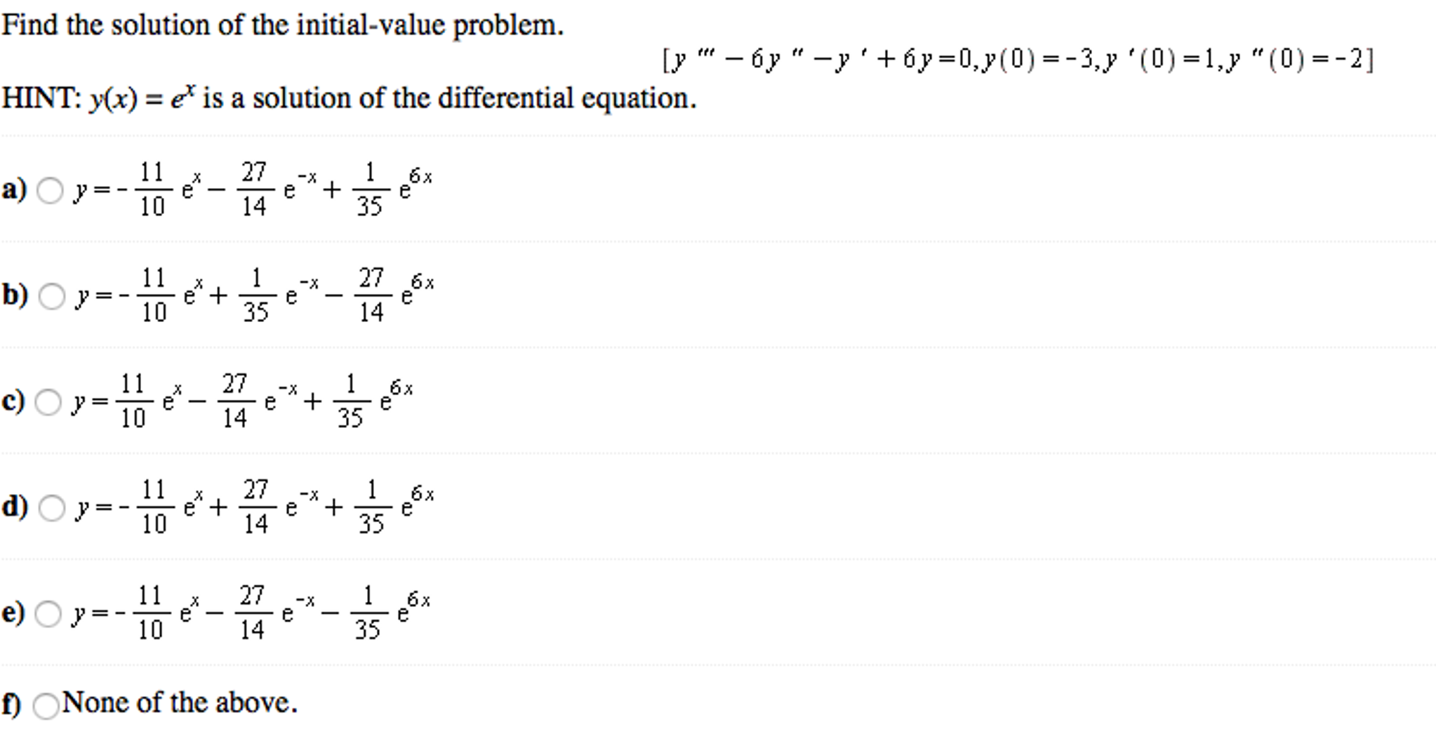 Solved Find the solution of the initial-value problem. | Chegg.com