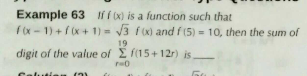 Solved Example 63 If fx) is a function such that fx- 1)+ | Chegg.com