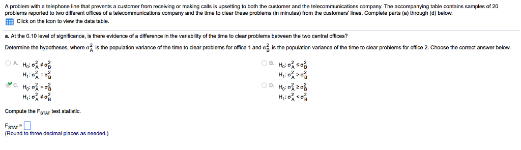 Solved A problem with a telephone line that prevents a | Chegg.com