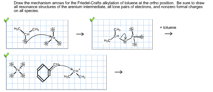Solved Draw the mechanism arrows for the Friedel-Crafts | Chegg.com