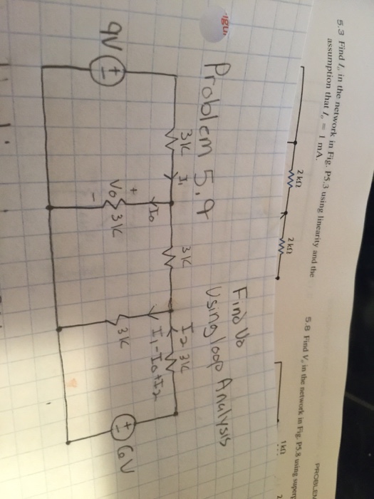 Solved Find I_0 in the network in Fig. P5.3 using linearity | Chegg.com