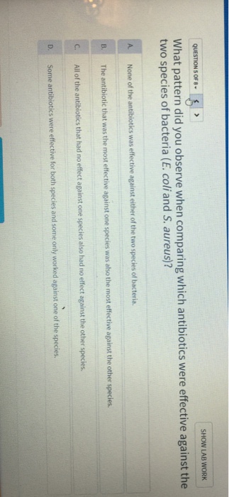 Solved What pattern did you observe when comparing which | Chegg.com