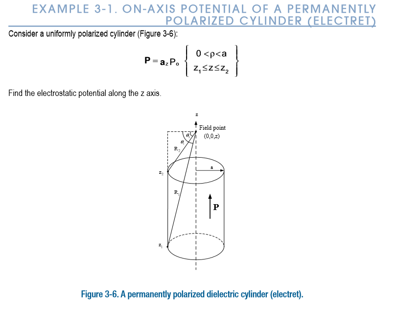Solved Consider a uniformly polarized cylinder (Figure 3-6): | Chegg.com