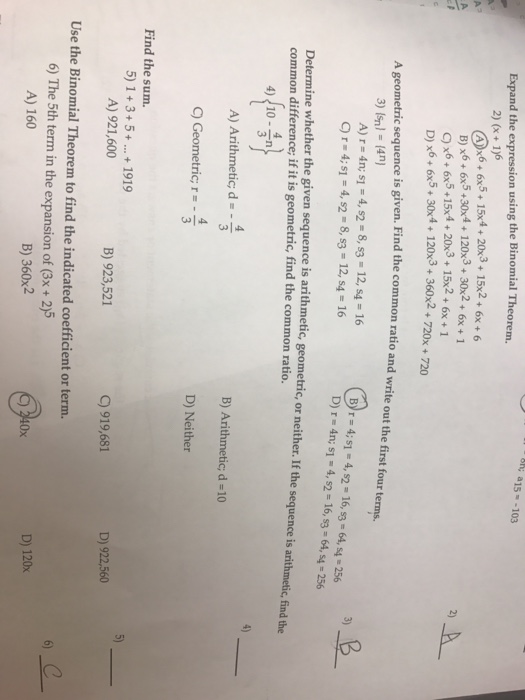 Solved Expand the expression using the Binomial Theorem. (x | Chegg.com