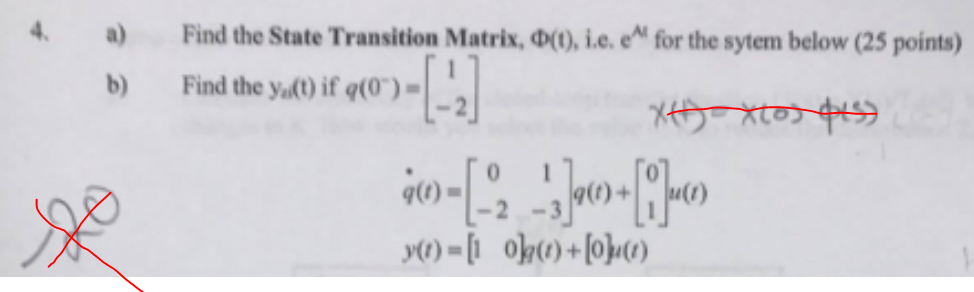 Solved Find the State Transition Matrix, Φ(t), ie、c" for the | Chegg.com