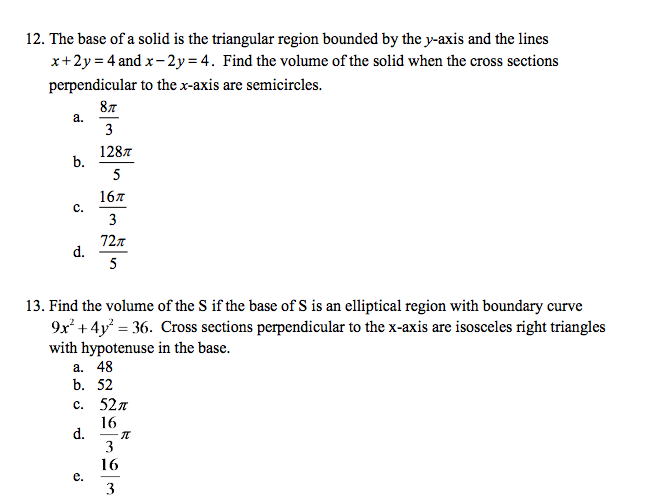 Solved The base of a solid is the triangular region bounded | Chegg.com