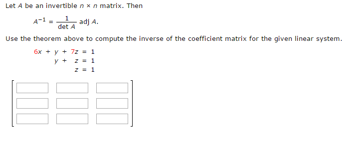 Solved Let A Be An Invertible N N Matrix Then A 1