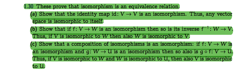 Solved 1.30These prove that isomorphism is an equivalence | Chegg.com