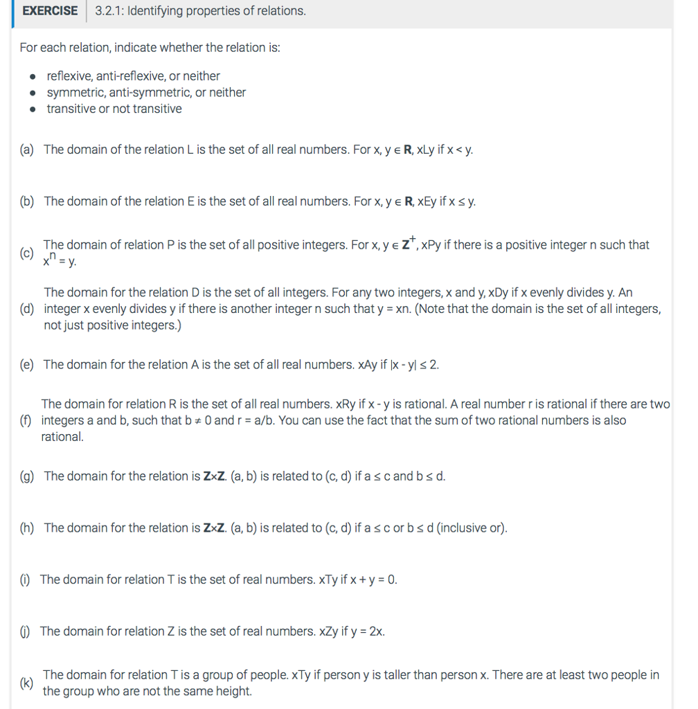 Solved NOTE: THIS IS CHAPTER 3 - RELATIONS- IN "DISCRETE | Chegg.com