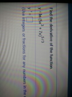 Solved Find the derivative of the function. y = ln (5x^3 + | Chegg.com