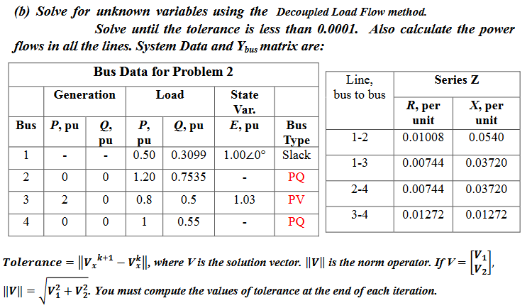 Solved Solve for unknown variables using the Decoupled Load | Chegg.com