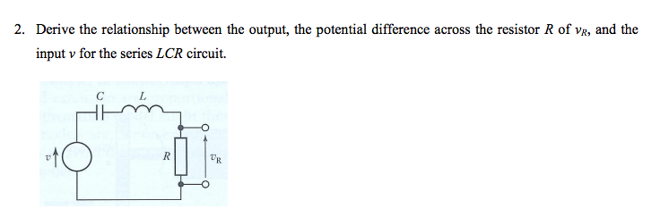 Solved Derive the relationship between the output, the | Chegg.com