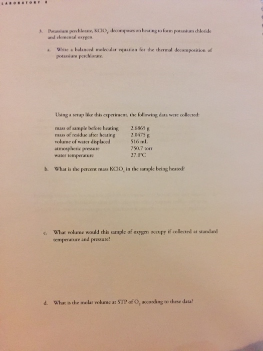Solved Using a setup like this experiment. the following | Chegg.com