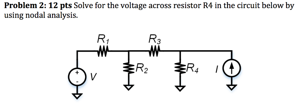 Solved Solve for the voltage across resistor R4 in the | Chegg.com