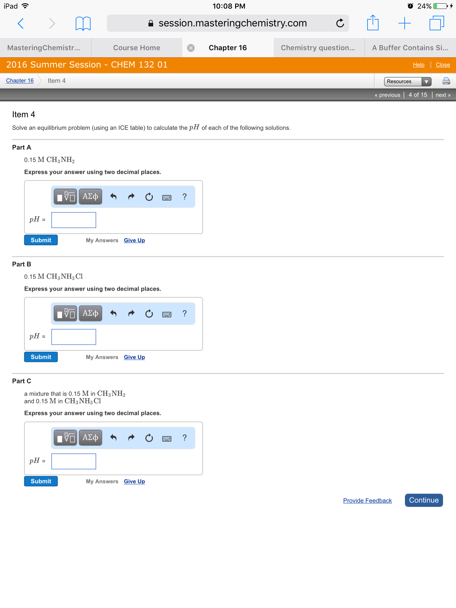 Solved Solve an equilibrium problem (using an ICE table) to | Chegg.com
