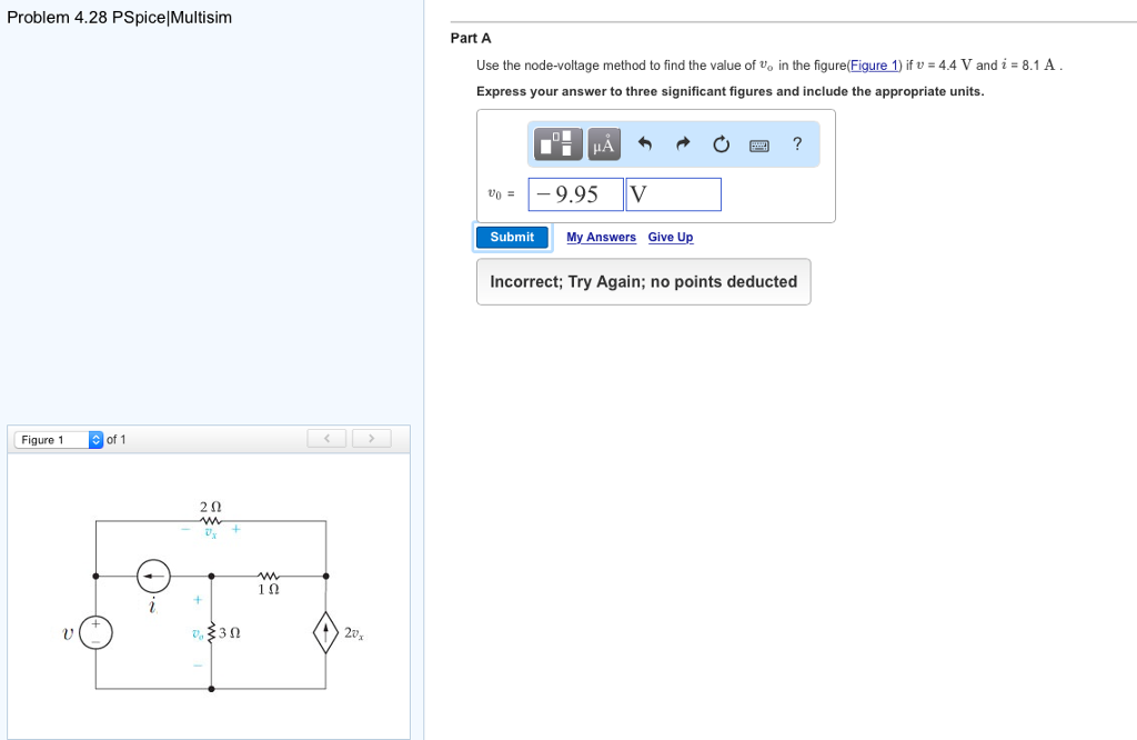Solved Problem 4.28 PSpice Multisim Part A Use the | Chegg.com