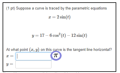 Solved (1 pt) Suppose a curve is traced by the parametric | Chegg.com