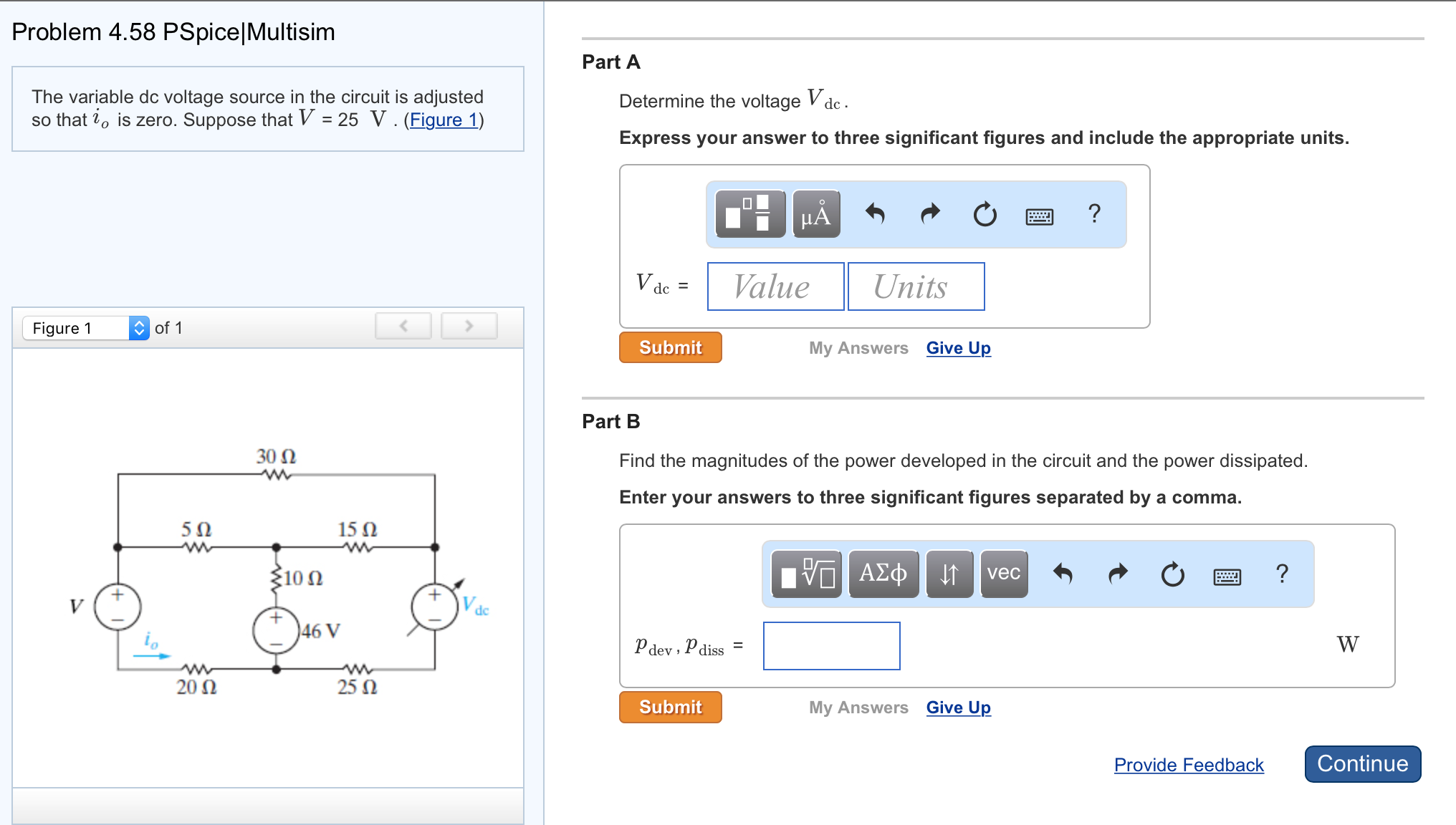 Solved The variable dc voltage source in the circuit is | Chegg.com