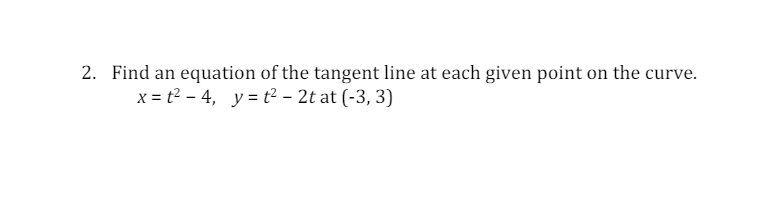 Solved Find an equation of the tangent line at each given | Chegg.com