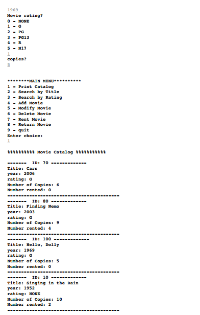 Solved The purpose of this program is to learn how to use a | Chegg.com