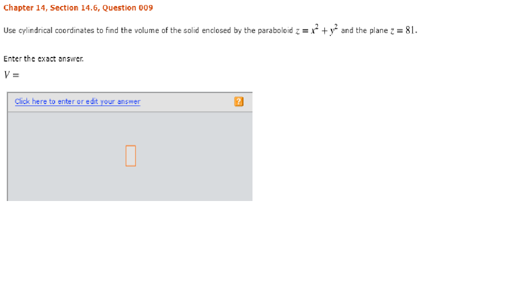 Solved Chapter 14, Section 14.6, Question 009 Use | Chegg.com