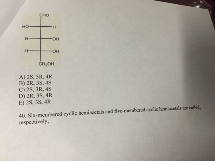 Solved The structure of D-arabinose is shown below. Which of | Chegg.com