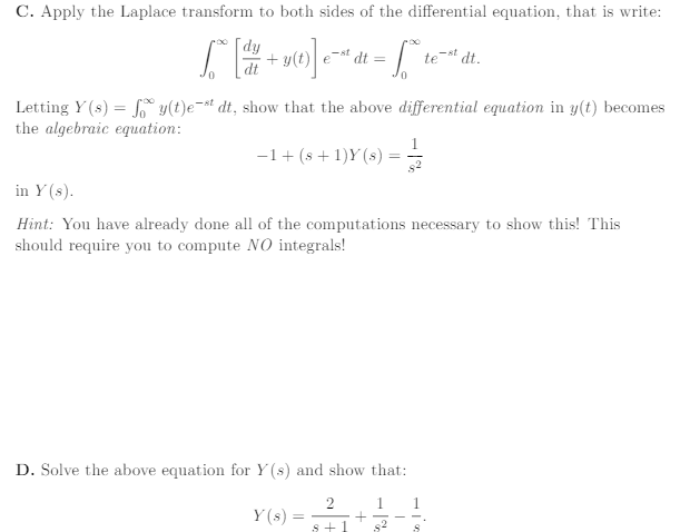 Solved IV. (Transforming a linear first order ODE) Consider | Chegg.com
