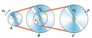 Solved A V-belt speed-reduction drive is shown where pulley | Chegg.com