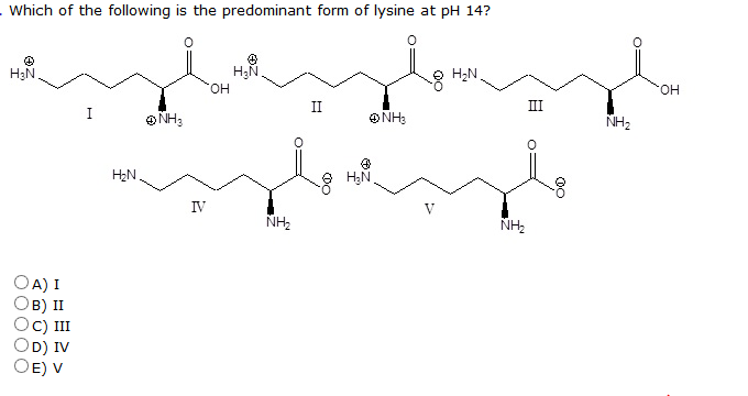 Solved Which of the following is the predominant form of | Chegg.com