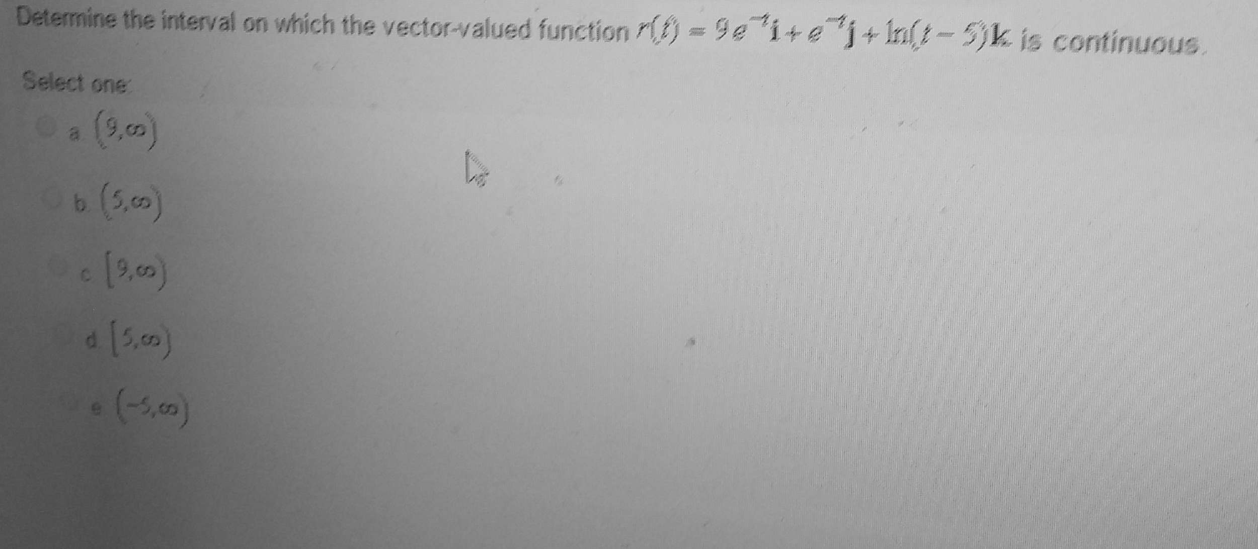 Solved Determine the interval on which the vector-valued | Chegg.com