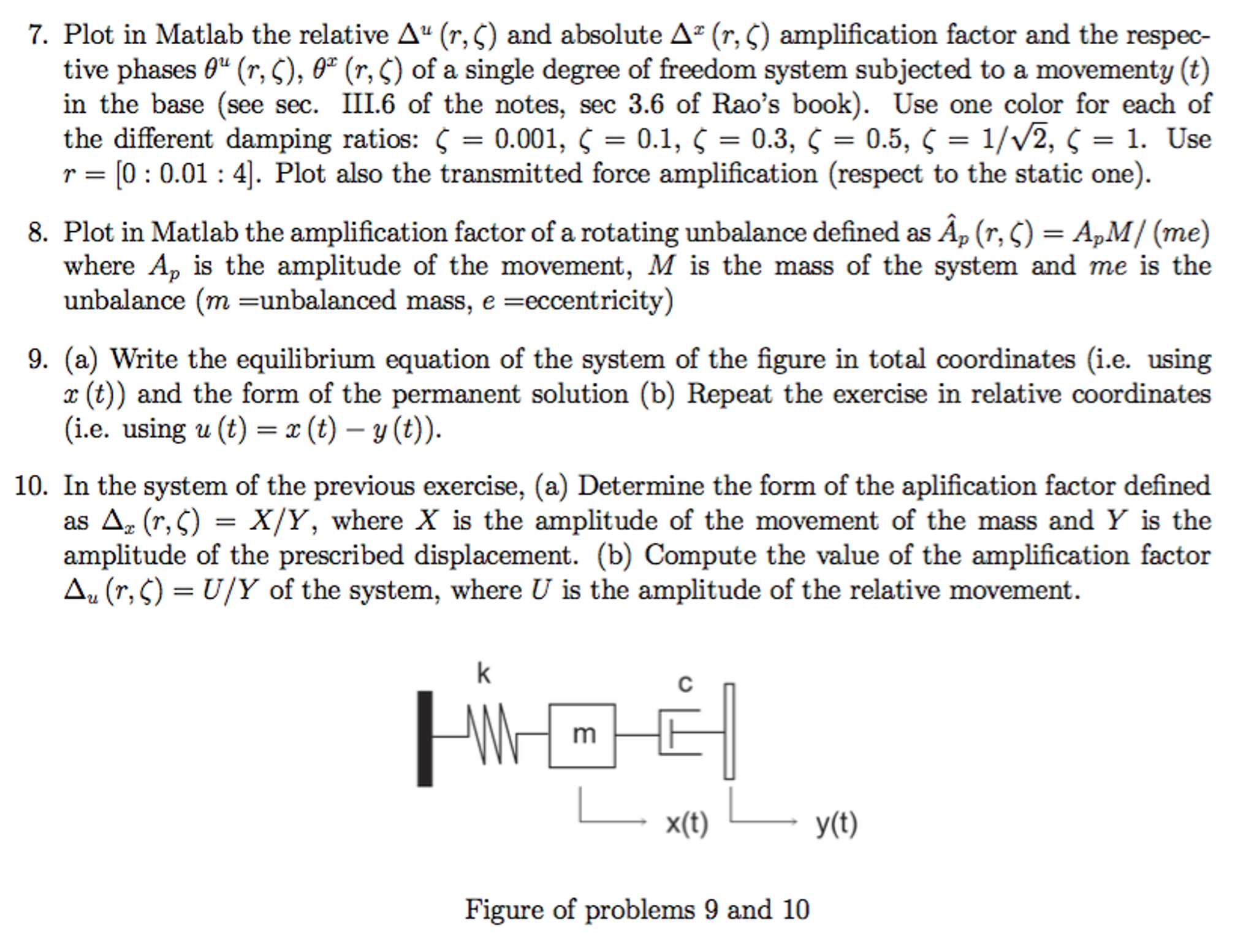 Plot in Matlab the relative u (upsilon with hook, | Chegg.com