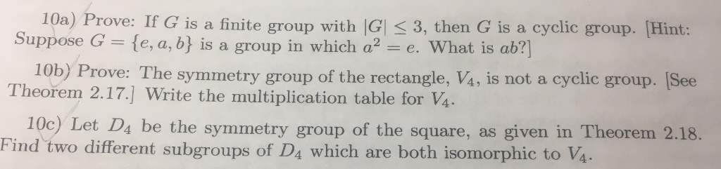 Solved Suppose G = {e, a, b} is a group in which a-e. What | Chegg.com